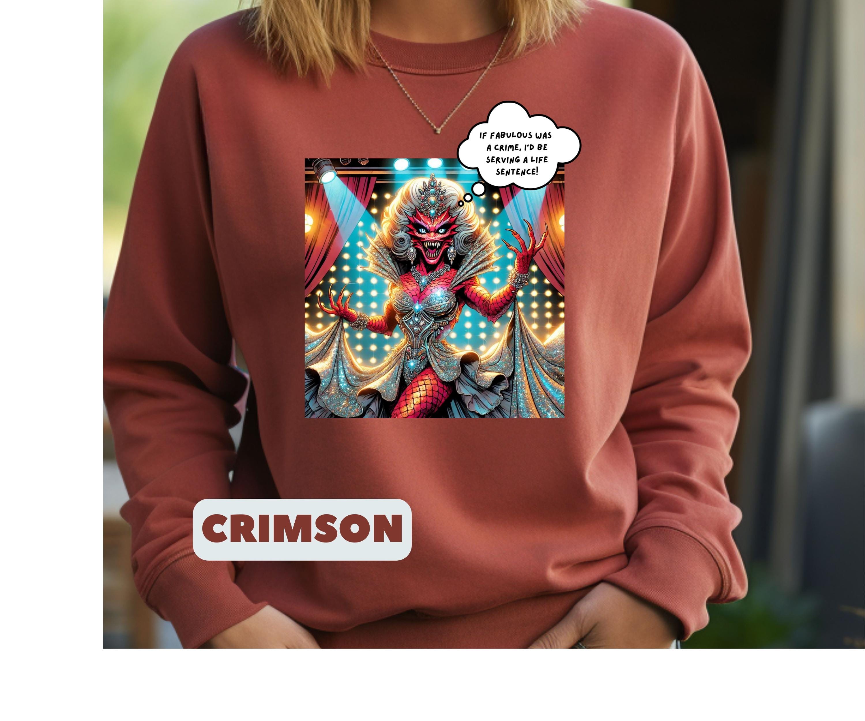 Fierce Drag Queen Comic Book Sweatshirt, Slay Halloween or Anytime ...