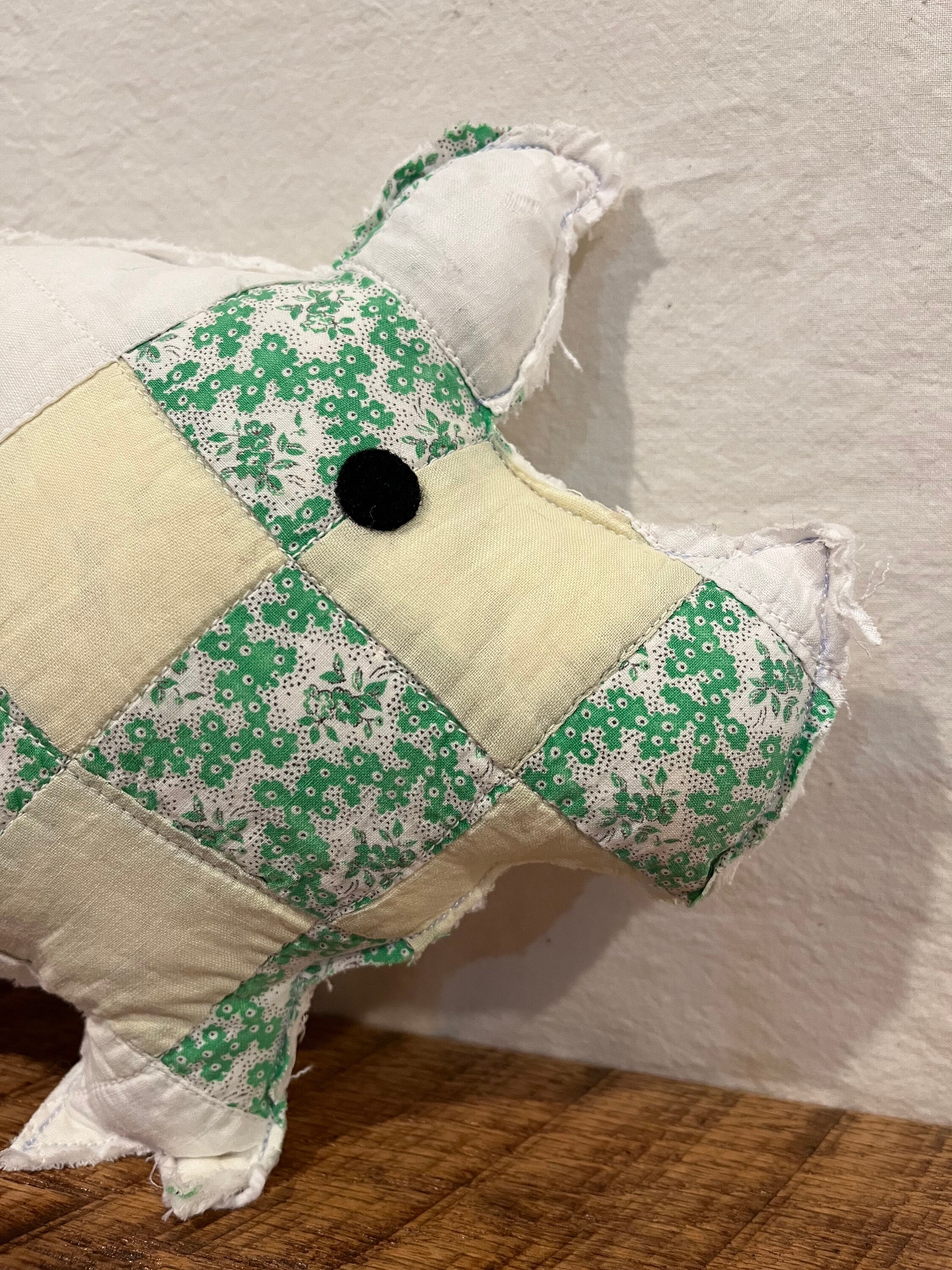 Patchwork Pig Stuffed Animal Plushie - Etsy