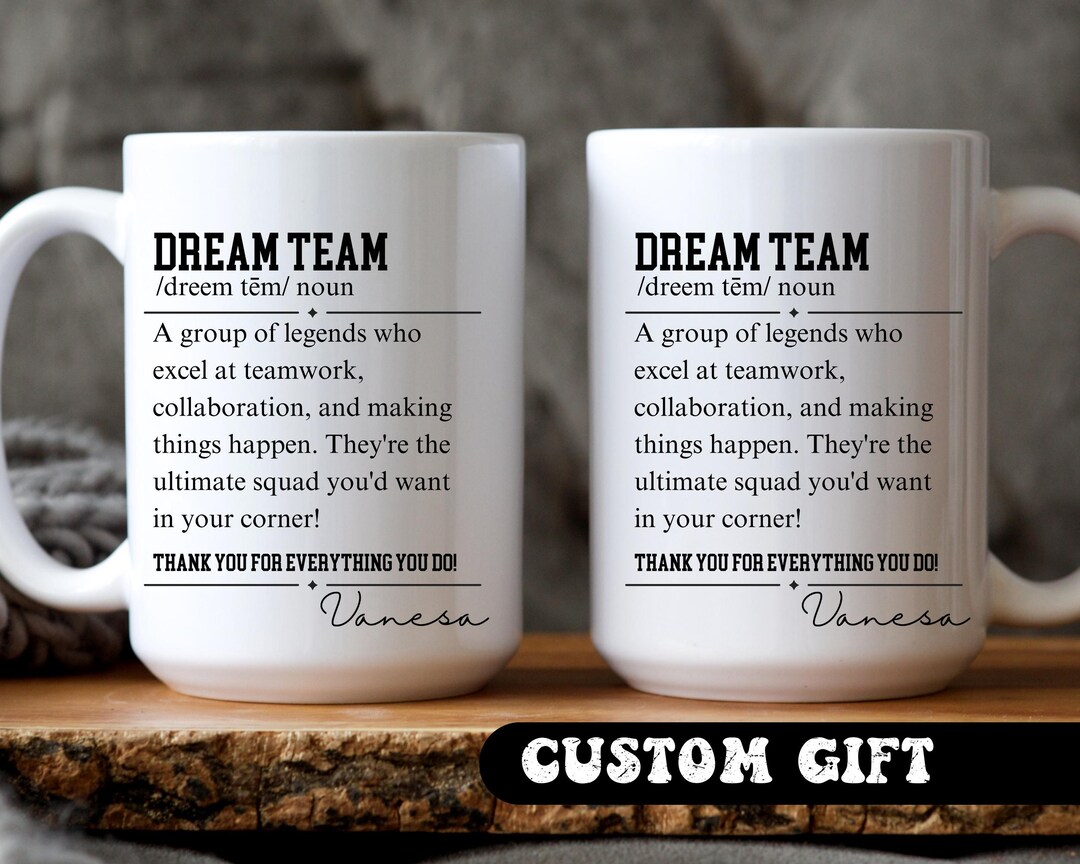Custom Coworker Best Team Gifts, Personalized Team Coffee Mug, Best ...