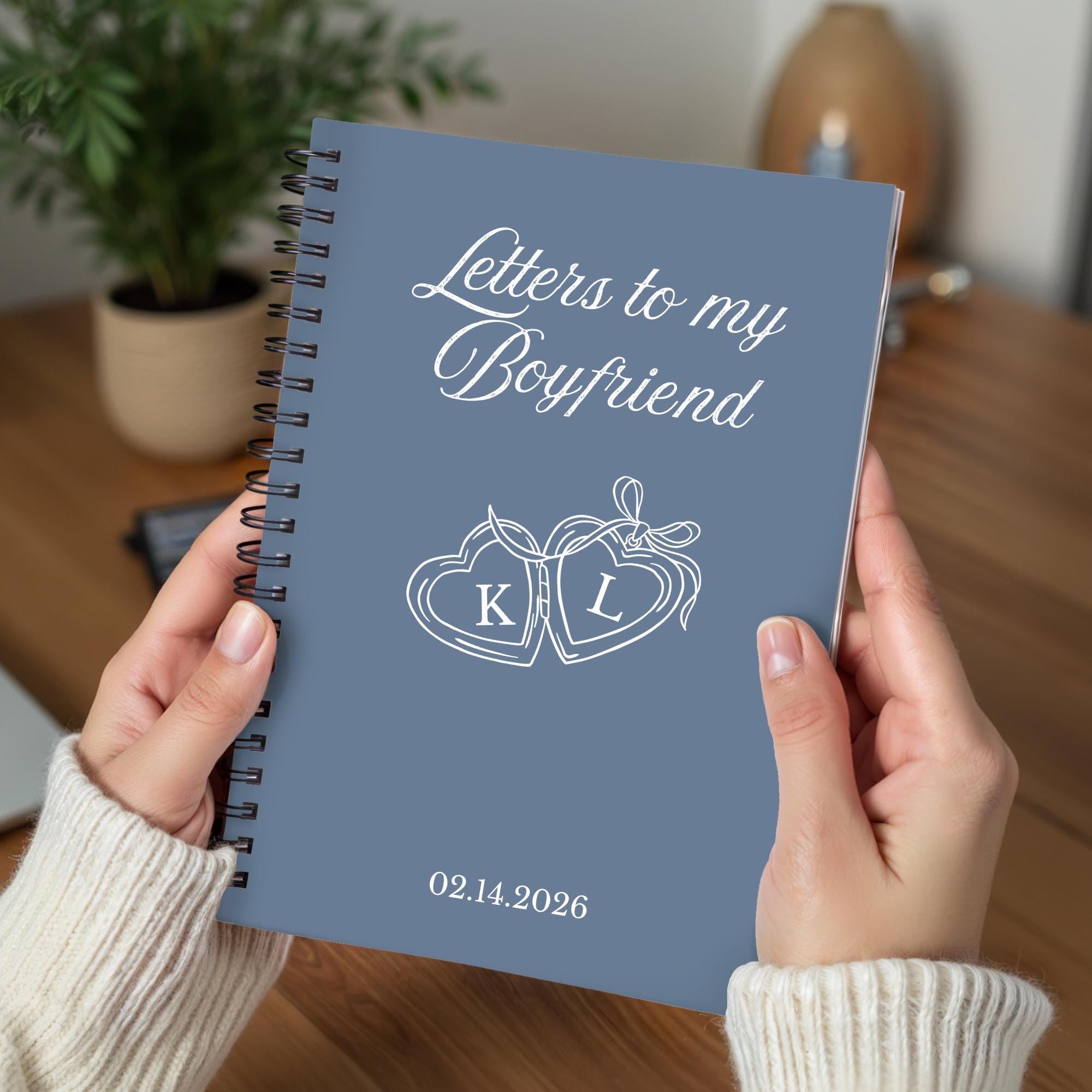 Letters to My Boyfriend Notebook – Personalized Name Journal, Dear ...