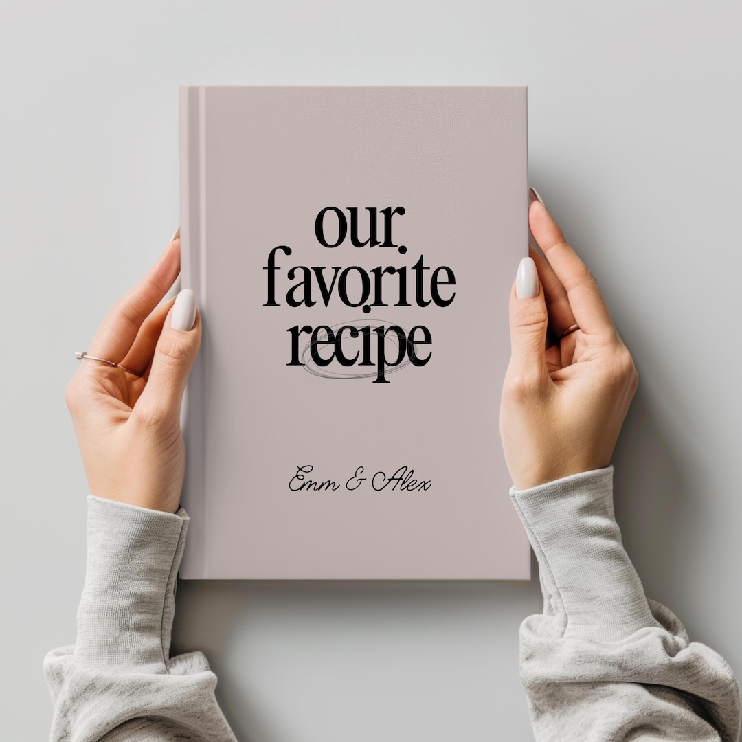 Personalized Couples Recipe Book, Custom Cookbook, Cooking Journal - Etsy