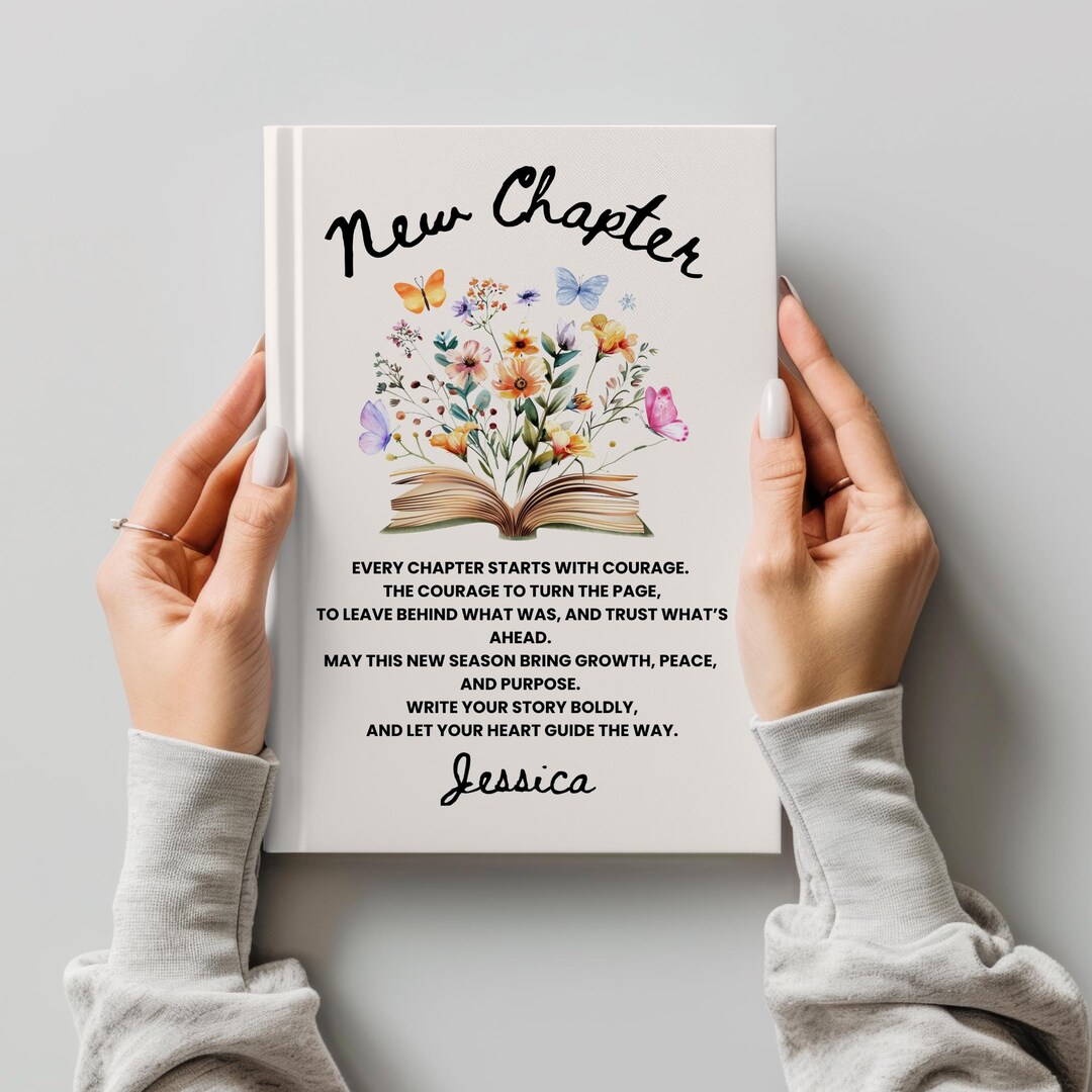 Personalized New Chapter Journal, Custom Name Notebook - Etsy