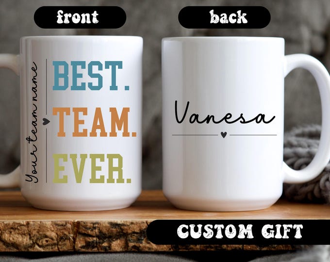 Best Team Gifts for Coworker Mug Custom Coworker Personalized Team ...