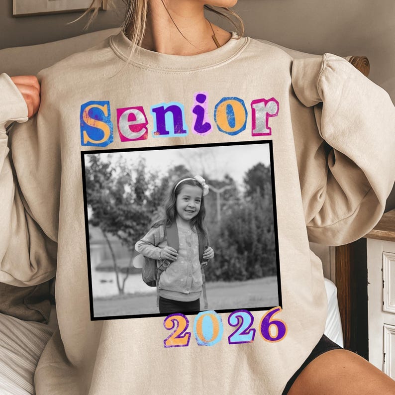 Personalized Senior 2026 Comfort Colors Shirt, Custom Photo Graduation ...