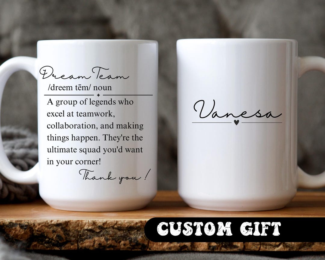 Custom Coworker Best Team Gifts, Personalized Team Coffee Mug, Best ...