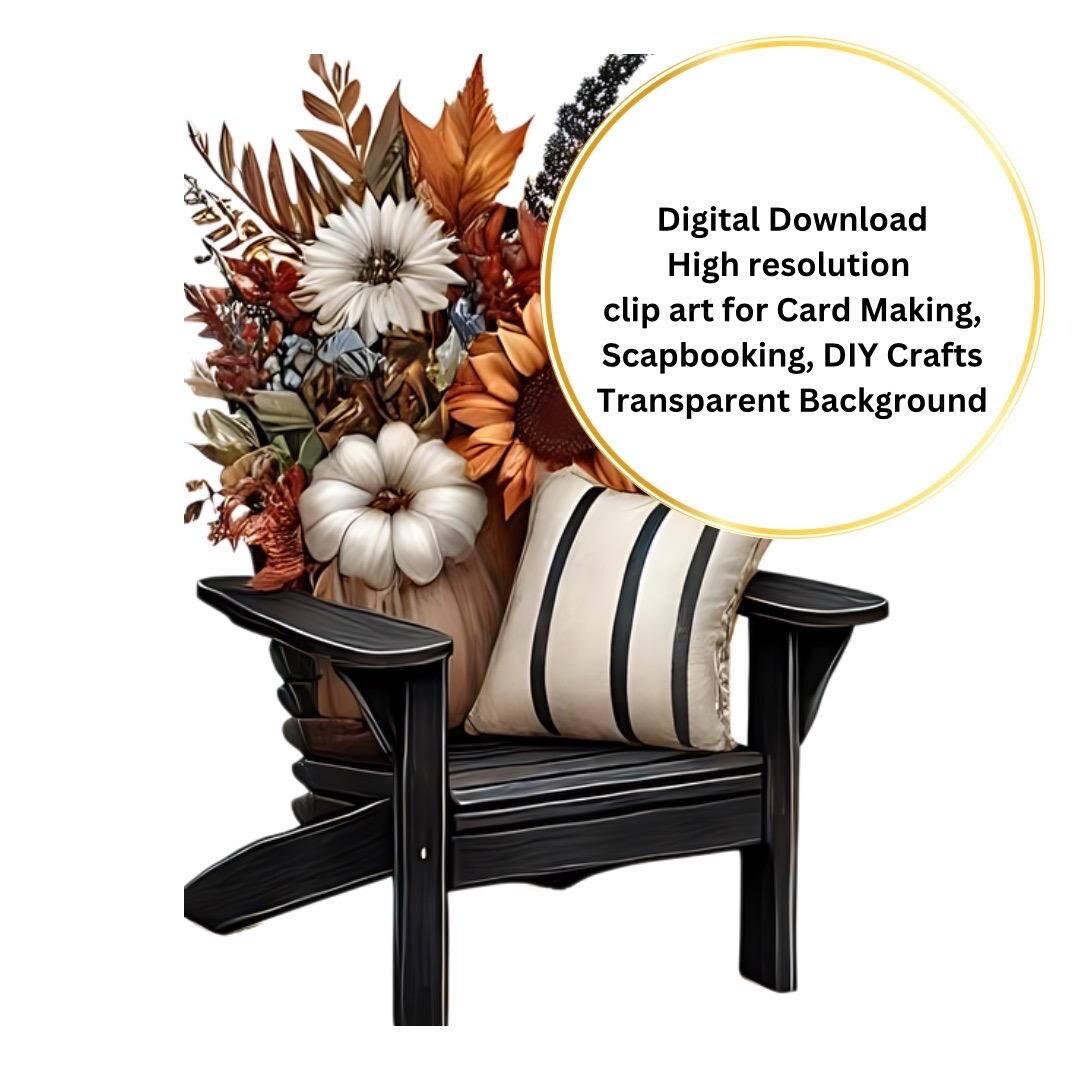 Autumn Clip Art Bundle | Elegant Fall Graphics | Black & White Pumpkin ...