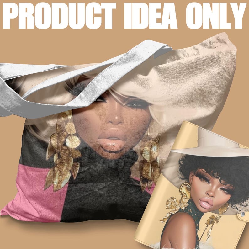 Afrocentric Auntie Portraits | Printable Affirmations & Planner ...