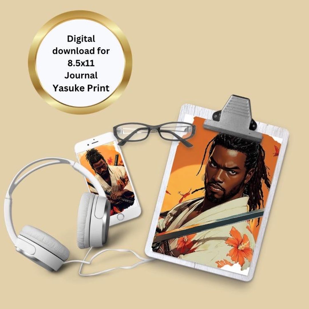 Yasuke Samurai Print | African Samurai Rising Sun Art | 8.5x11 Decor ...