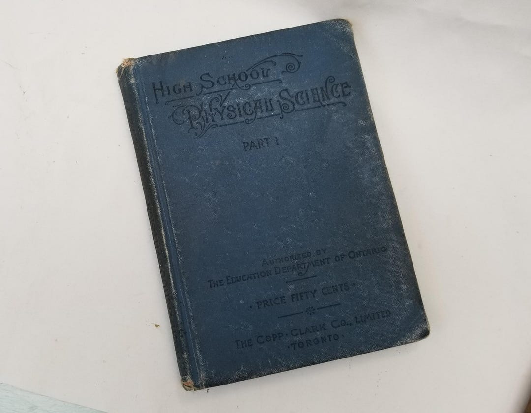 Vintage Science Book, Published in 1895, Antique Book, the Copp Clark ...