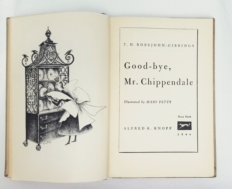 Vintage Book, Goodbye, Mr. Chippendale, T.H. ROBSJOHN GIBBINGS ...