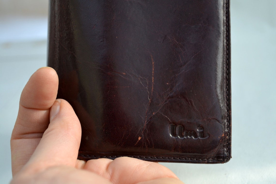 Vintage Brown Wallet Leather Wallet UMI DESIGNS Wallet - Etsy
