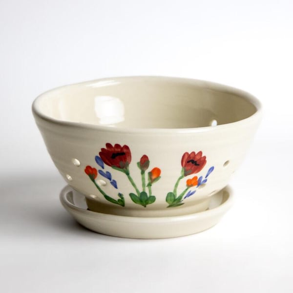 Colander With Flower - Etsy
