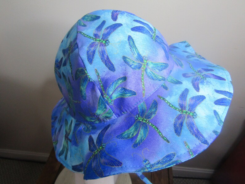 Sierra's Attic Adult Lined Dragonfly Dragonflies Sun Hat - Etsy