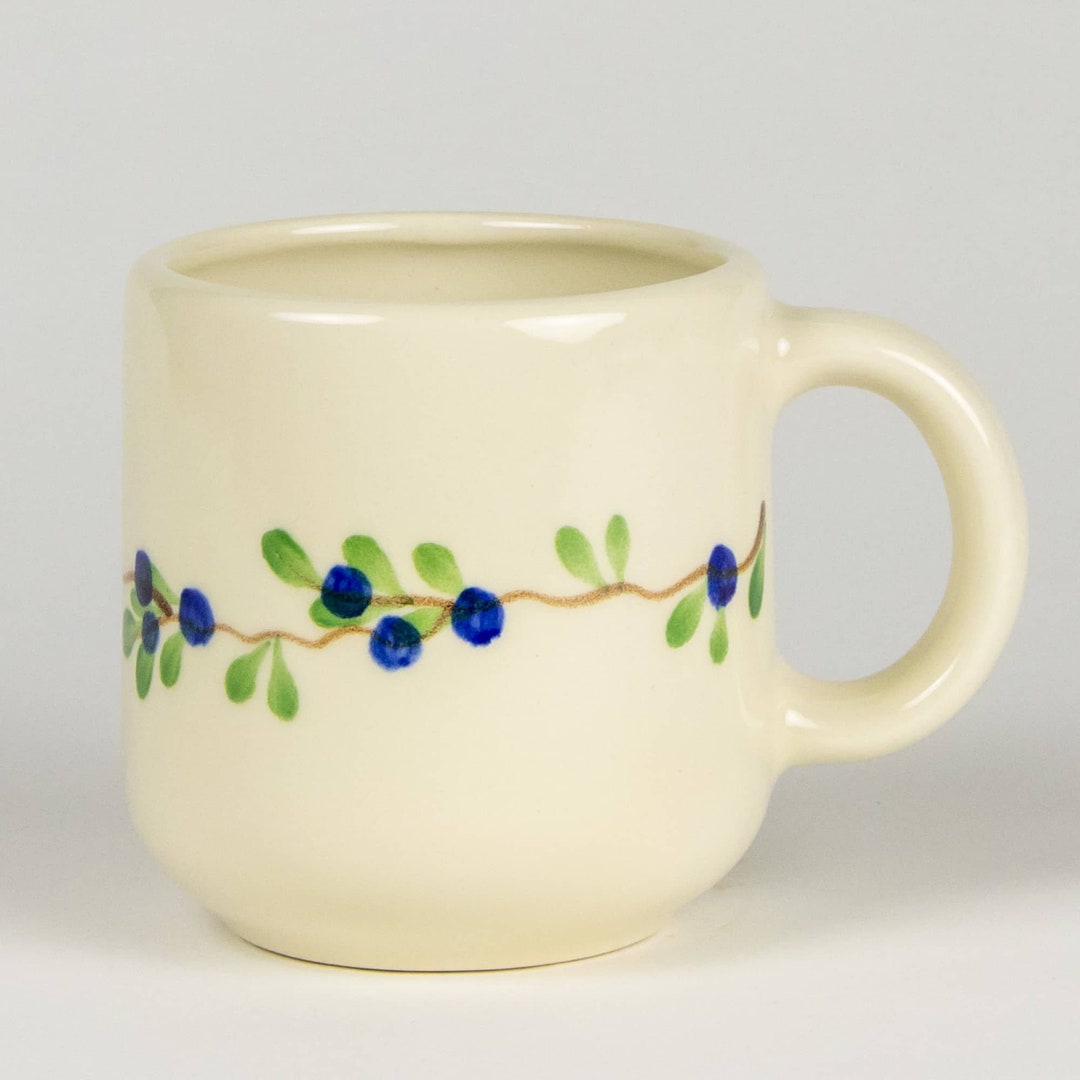 Emerson Creek Stoneware Hand Painted Blueberry Blueberries Leaves ...