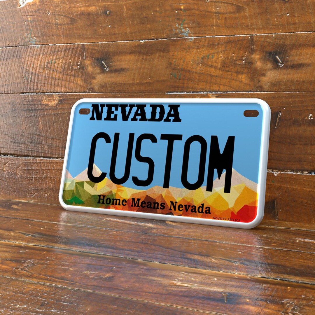 Personalized Nevada 4x7 Motorcycle ATV/UTV License Plate – Embossed ...