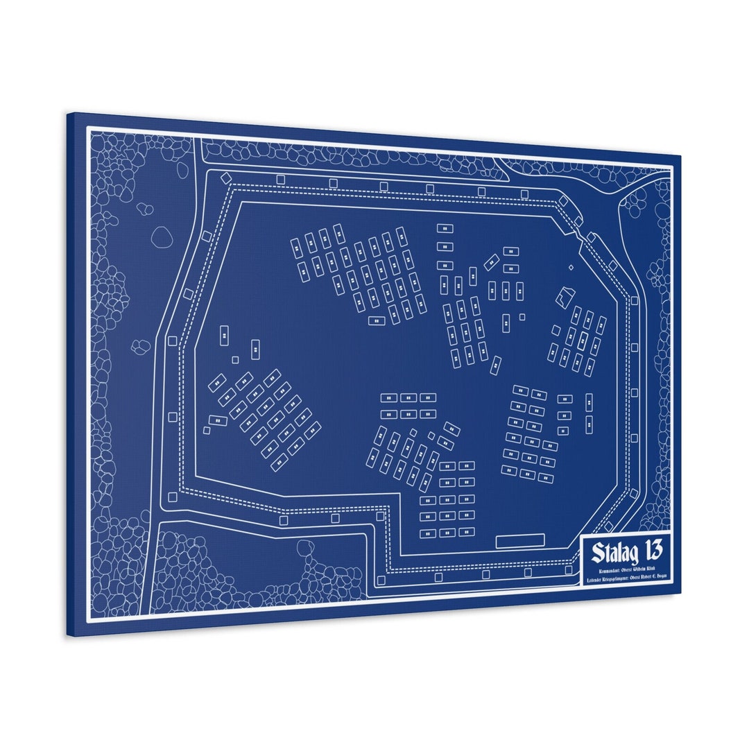 Stalag 13 Map From Klink's Office Col Klink's Canvas Map From Hogans ...