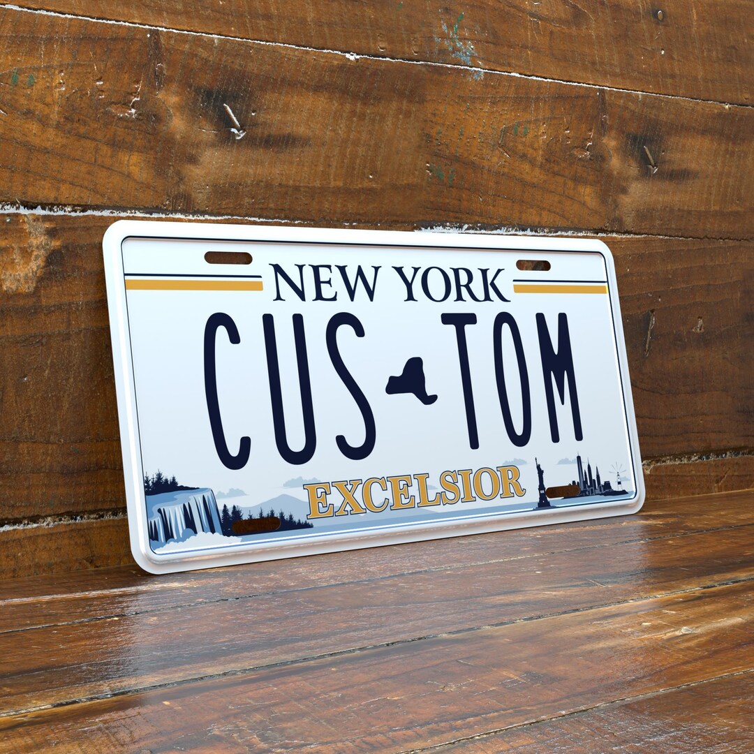 Personalized New York Excelsior License Plate | Premium Quality Stamped ...