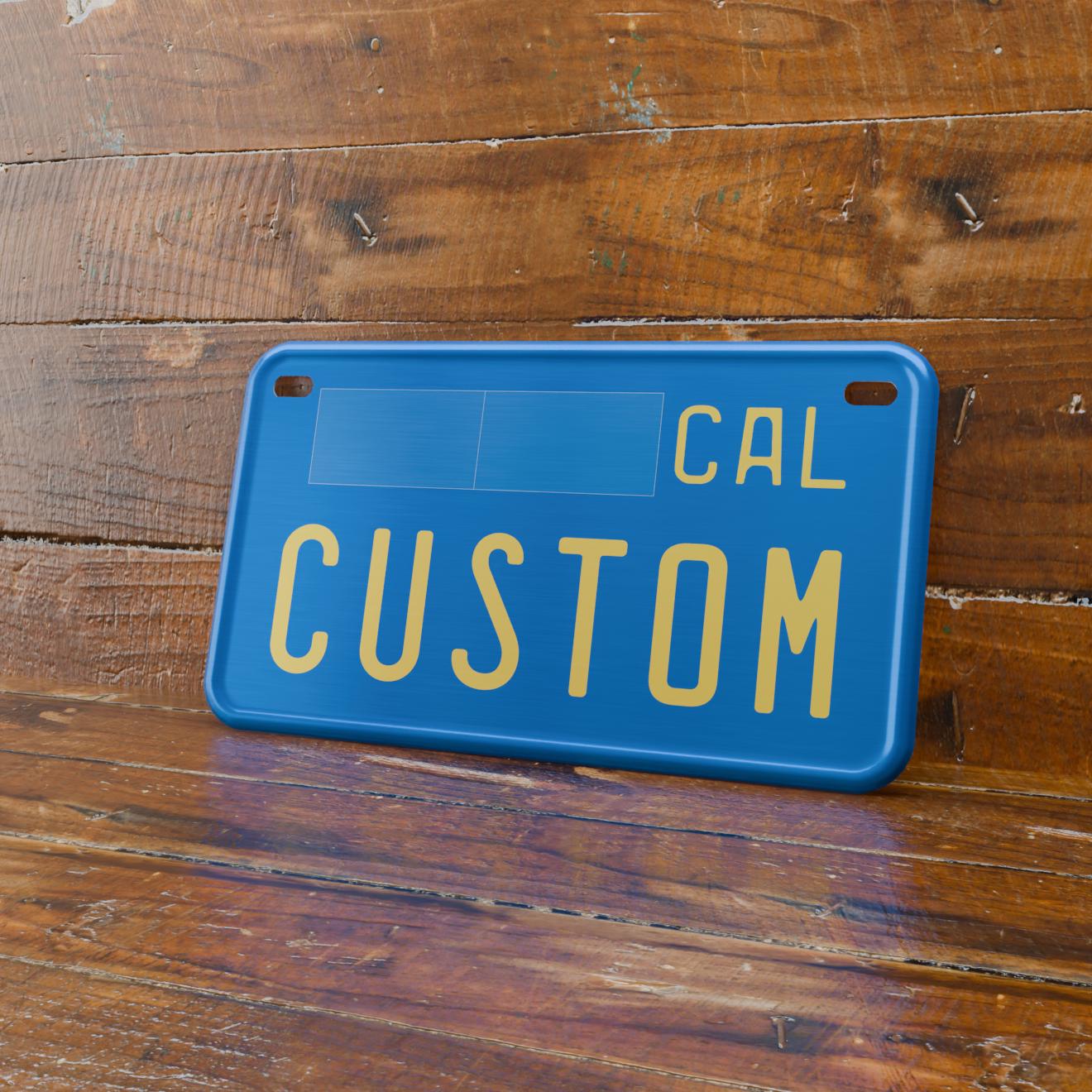 Personalized 4x7 California Motorcycle License Plate | Premium Quality ...