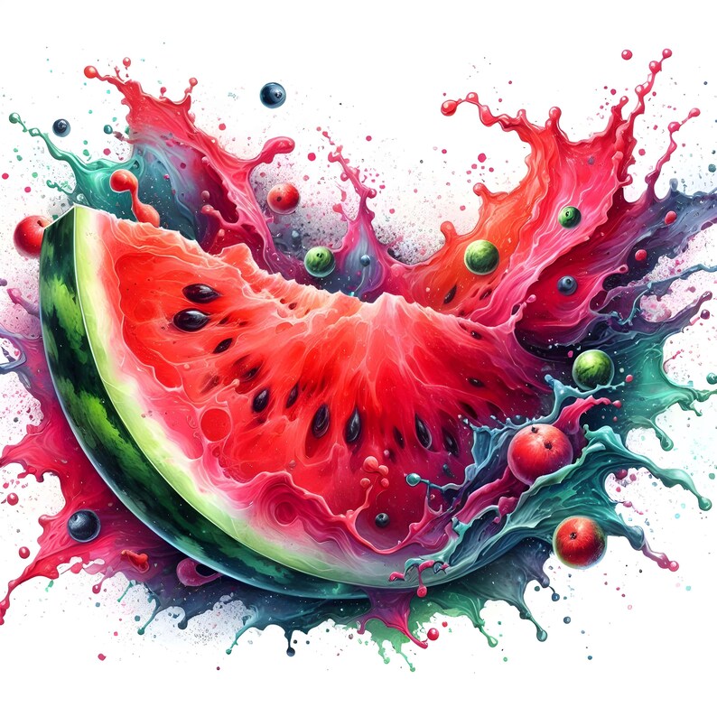 12 Watermelon Images, Watermelon Clipart, Watermelon Printable, Melon ...