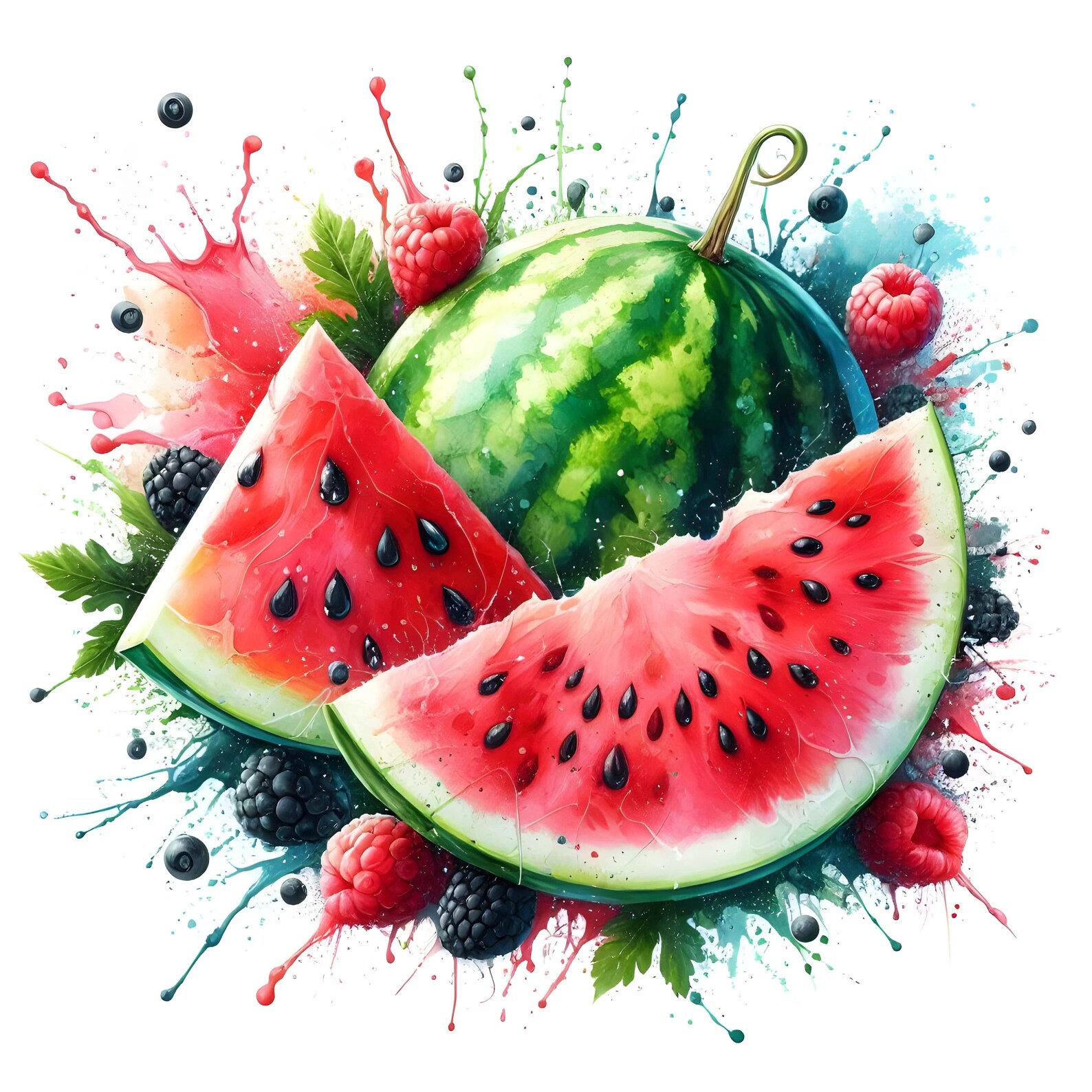 12 Watermelon Images, Watermelon Clipart, Watermelon Printable, Melon ...