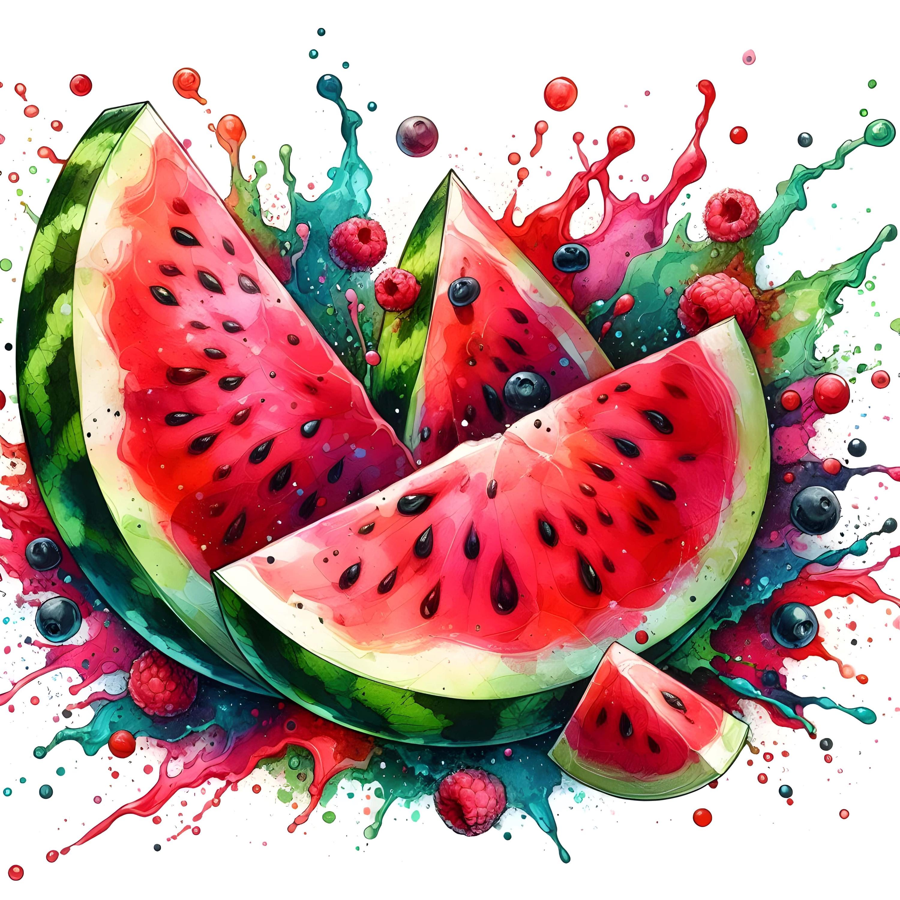 12 Watermelon Images, Watermelon Clipart, Watermelon Printable, Melon ...