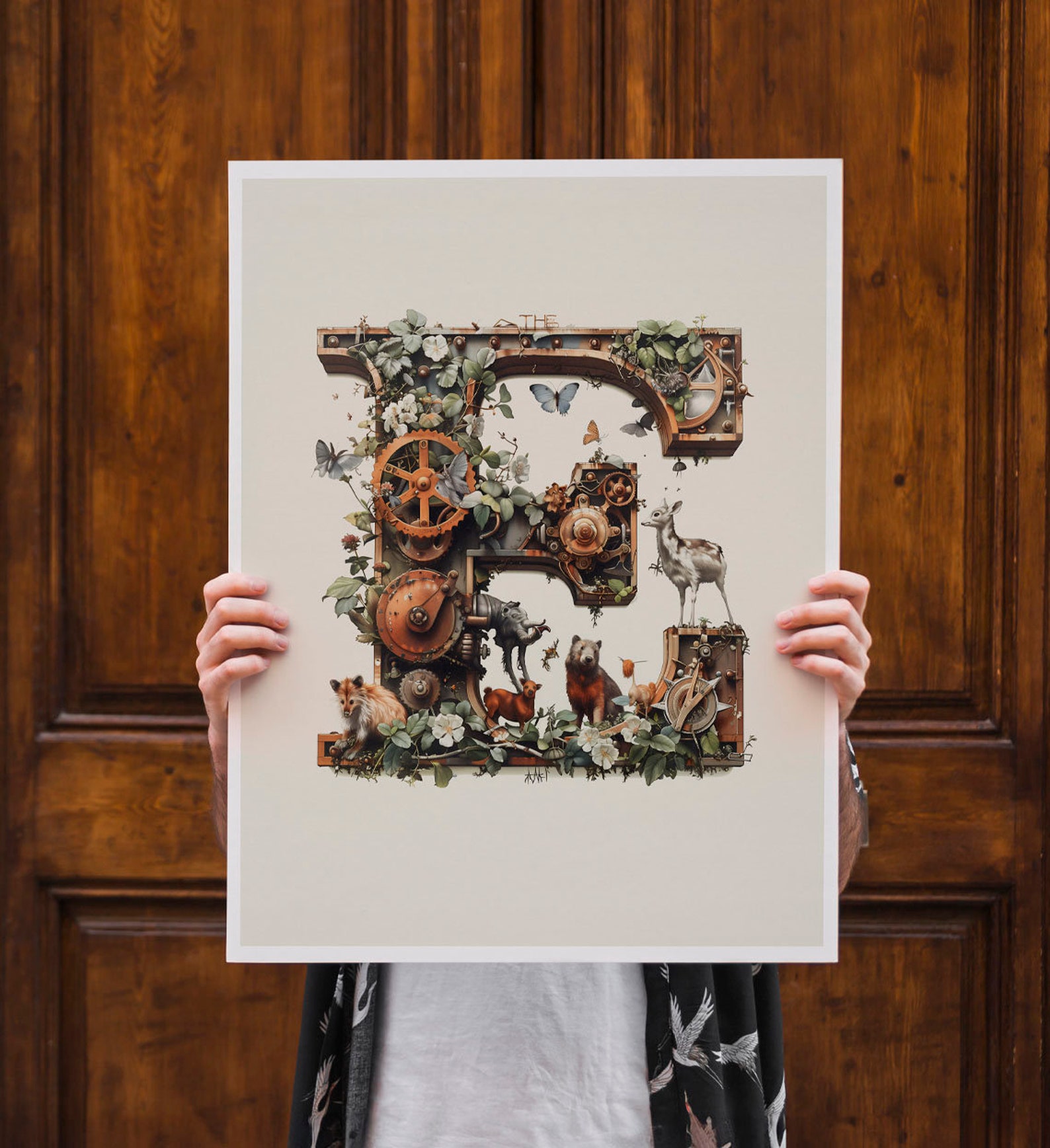 Creative Typography for Children's Room, Initials of Letters to ...