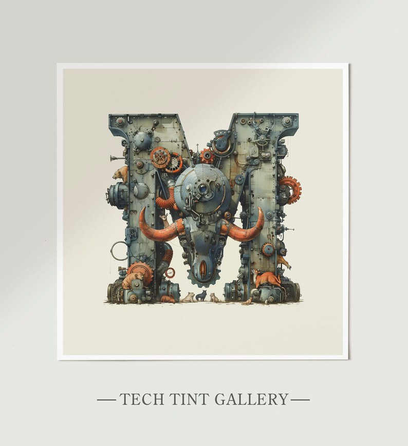 Surreal Lettering Poster, Letter Poster to Decorate, Instant ...