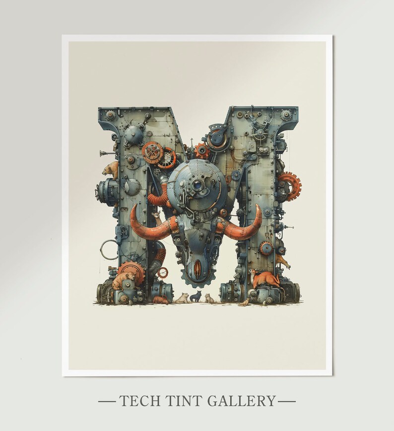 Surreal Lettering Poster, Letter Poster to Decorate, Instant ...