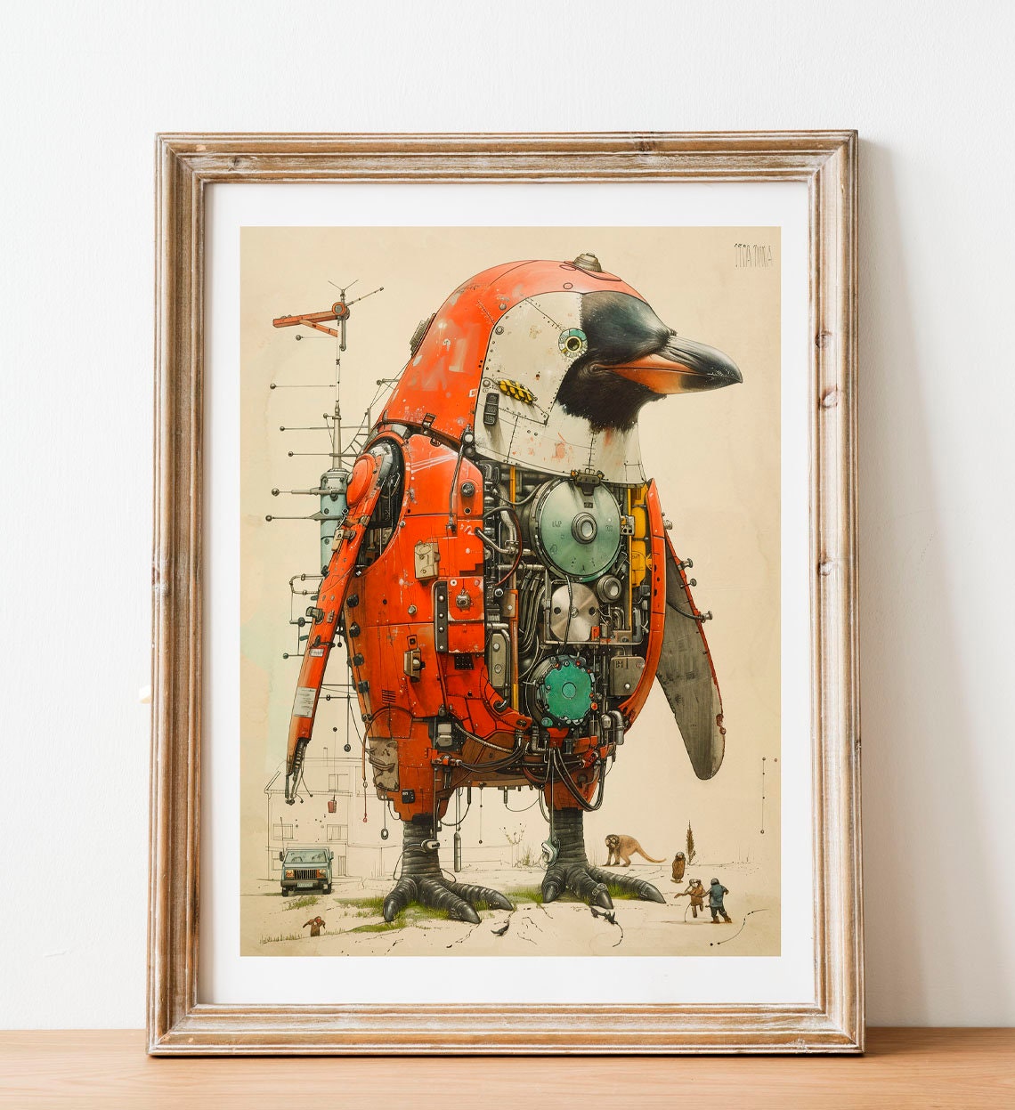Animals Downloadable Art Prints, Surreal Animal Wall Decor, Image of an ...