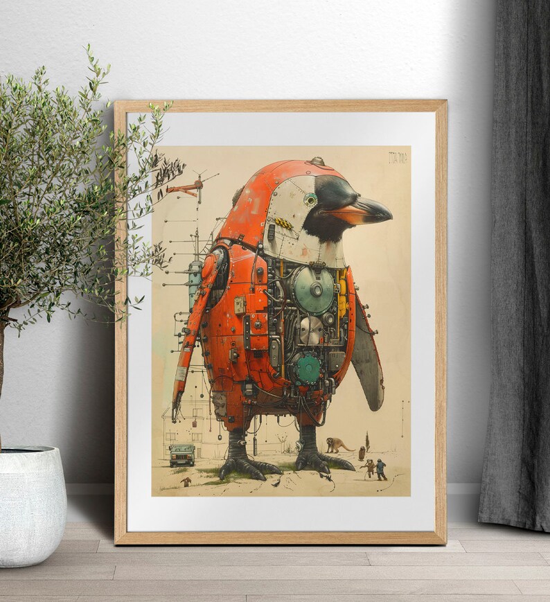 Animals Downloadable Art Prints, Surreal Animal Wall Decor, Image of an ...