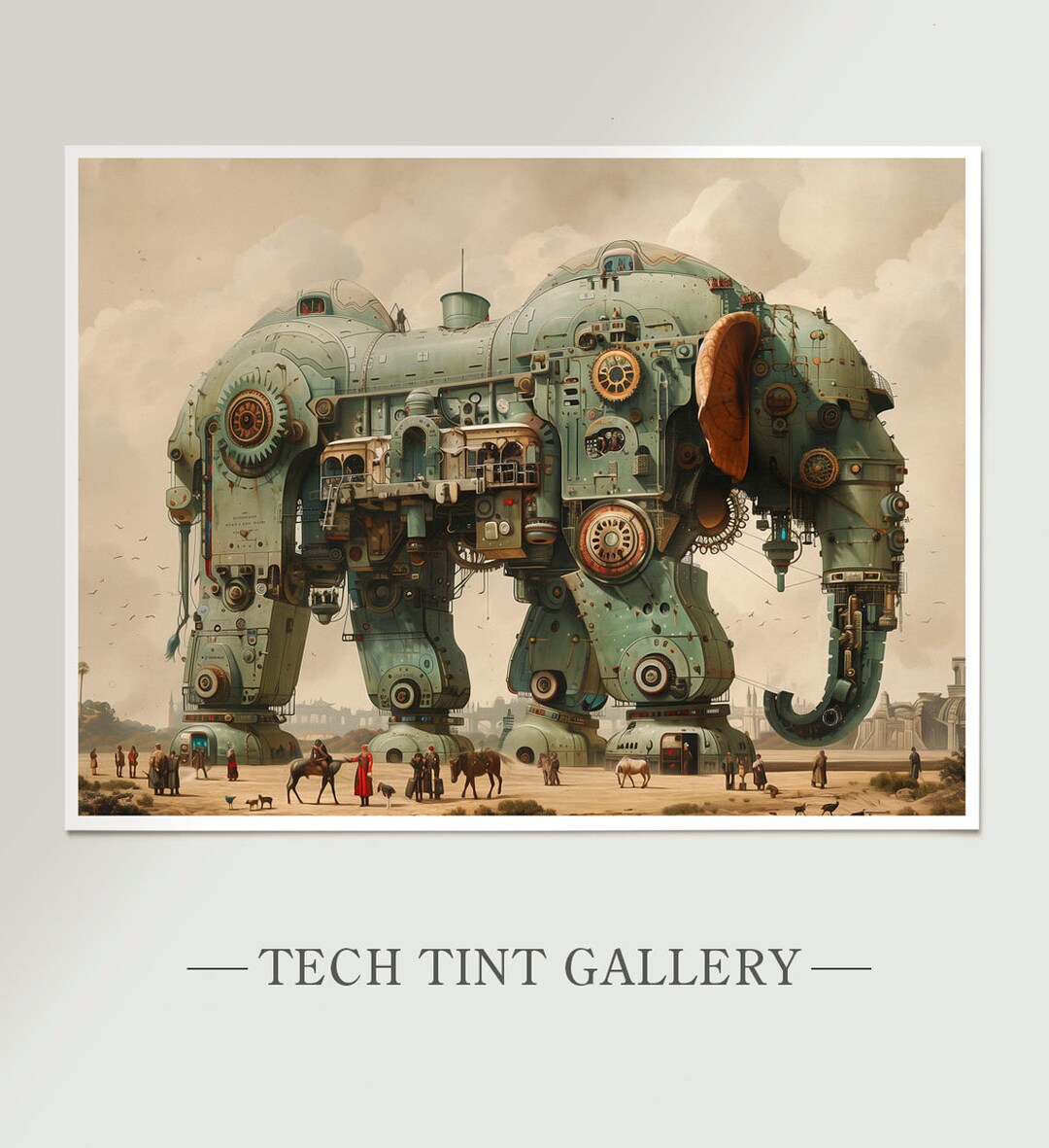 Downloadable Illustration of a Robot Elephant, Elephant Shaped Robot ...