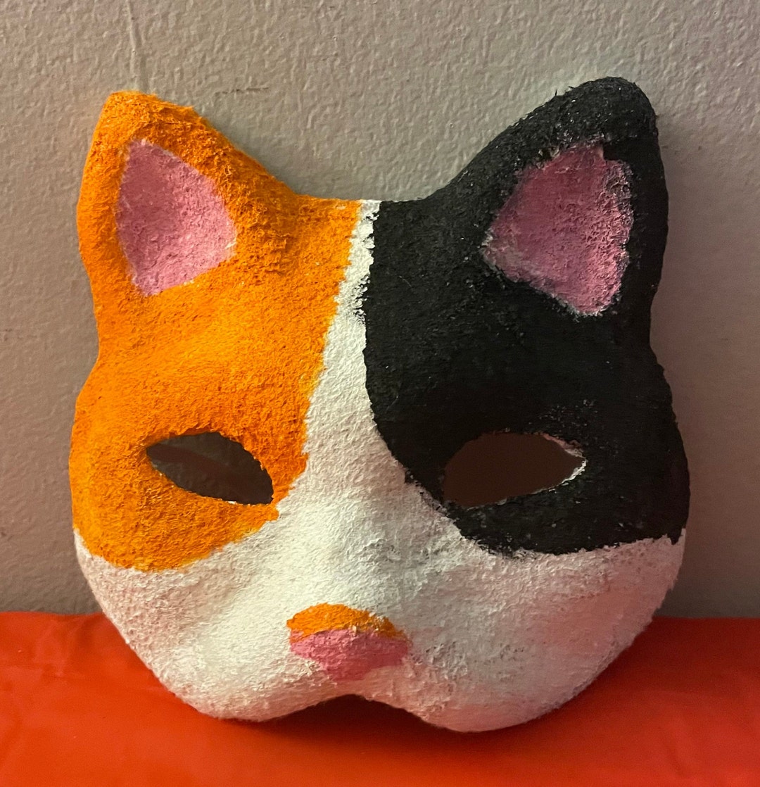Calico Cat Mask - Etsy