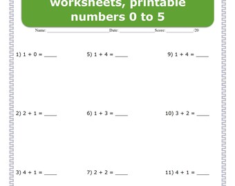 Two Digit Addition Worksheets, 20 Sheets of Practice, Printable Math ...