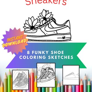 air force shoes coloring pages