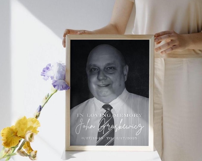 Funeral Portrait, Funeral Memorial Portrait Painting From Photo ...