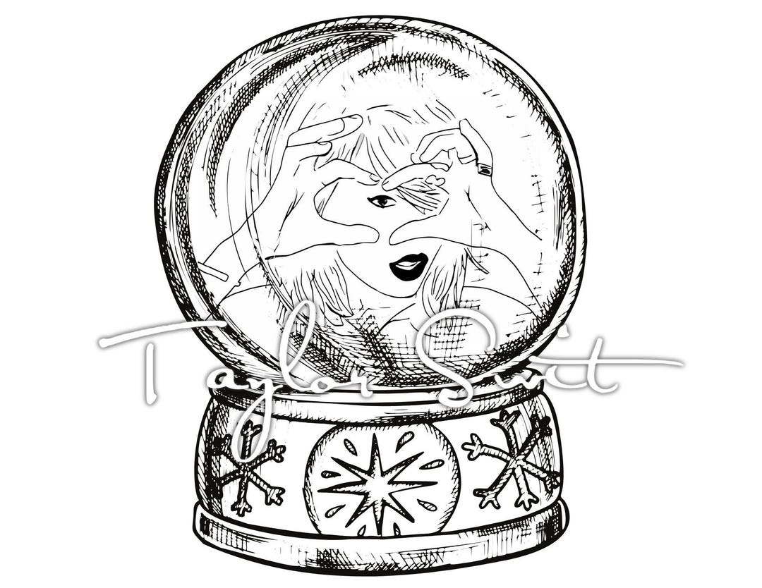 Merry Swiftmas Coloring Pages for Instant Digital Download With the Era ...