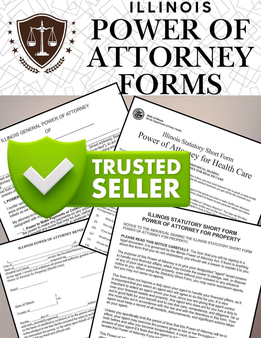 Limited Power of Attorney File, Editable Standard POA, Finance Property ...