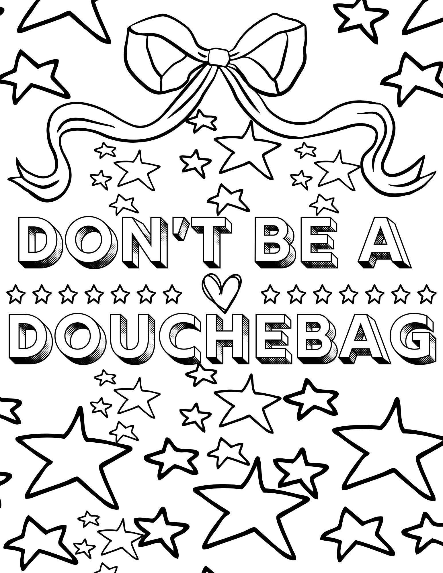 Printable Coloring Sheets, Swear Coloring Pages, Adult Coloring Pages ...