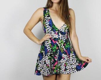 Low cut mini dress | Etsy