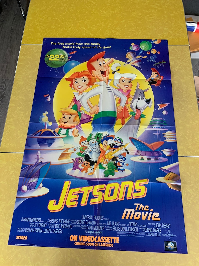 JETSONS the Movie Poster 1990. Vintage Jetsons Poster. 90s | Etsy