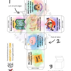 Therapy Gratitude Worksheet Game Sample Custom Made Grateful Activity ...