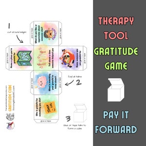 Therapy Gratitude Worksheet Game Sample Custom Made Grateful Activity ...