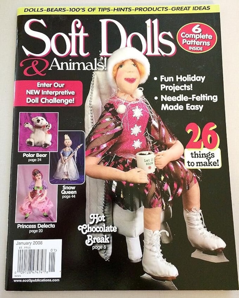 SOFT DOLLS & ANIMALS Doll Patterns, Techniques, Tips, Magazine - Etsy