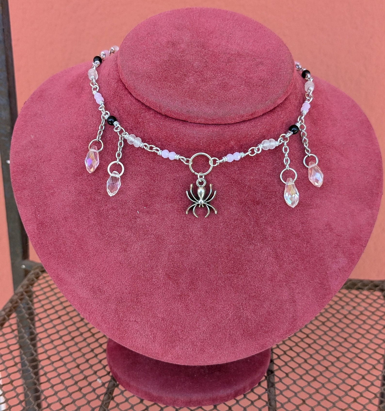 Choker Necklace Earrings Angel Dust Hotel Ragno - Etsy