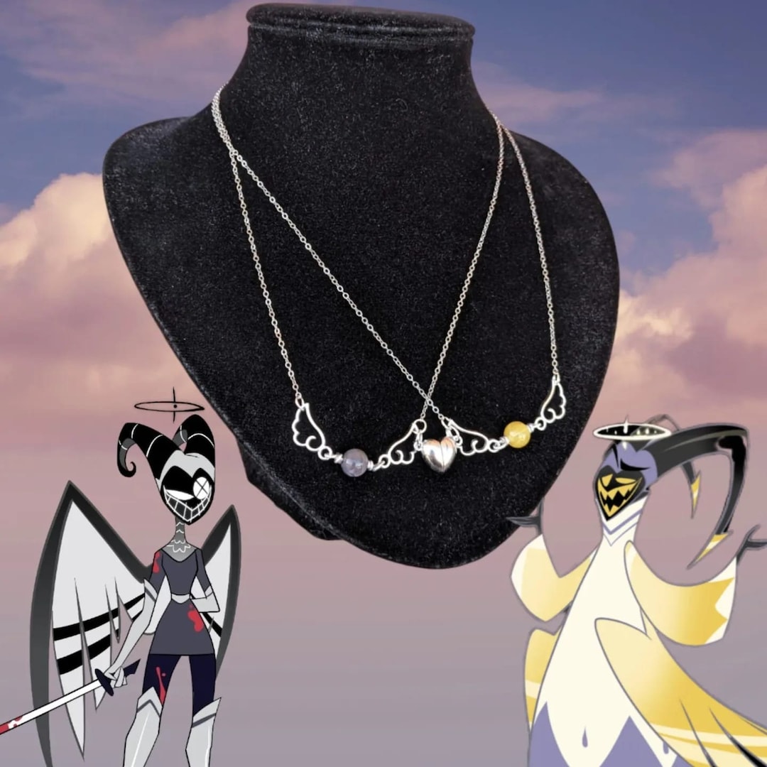 Lute X Adam Hazbin Hotel Helluva Boss Couple Necklaces - Etsy UK