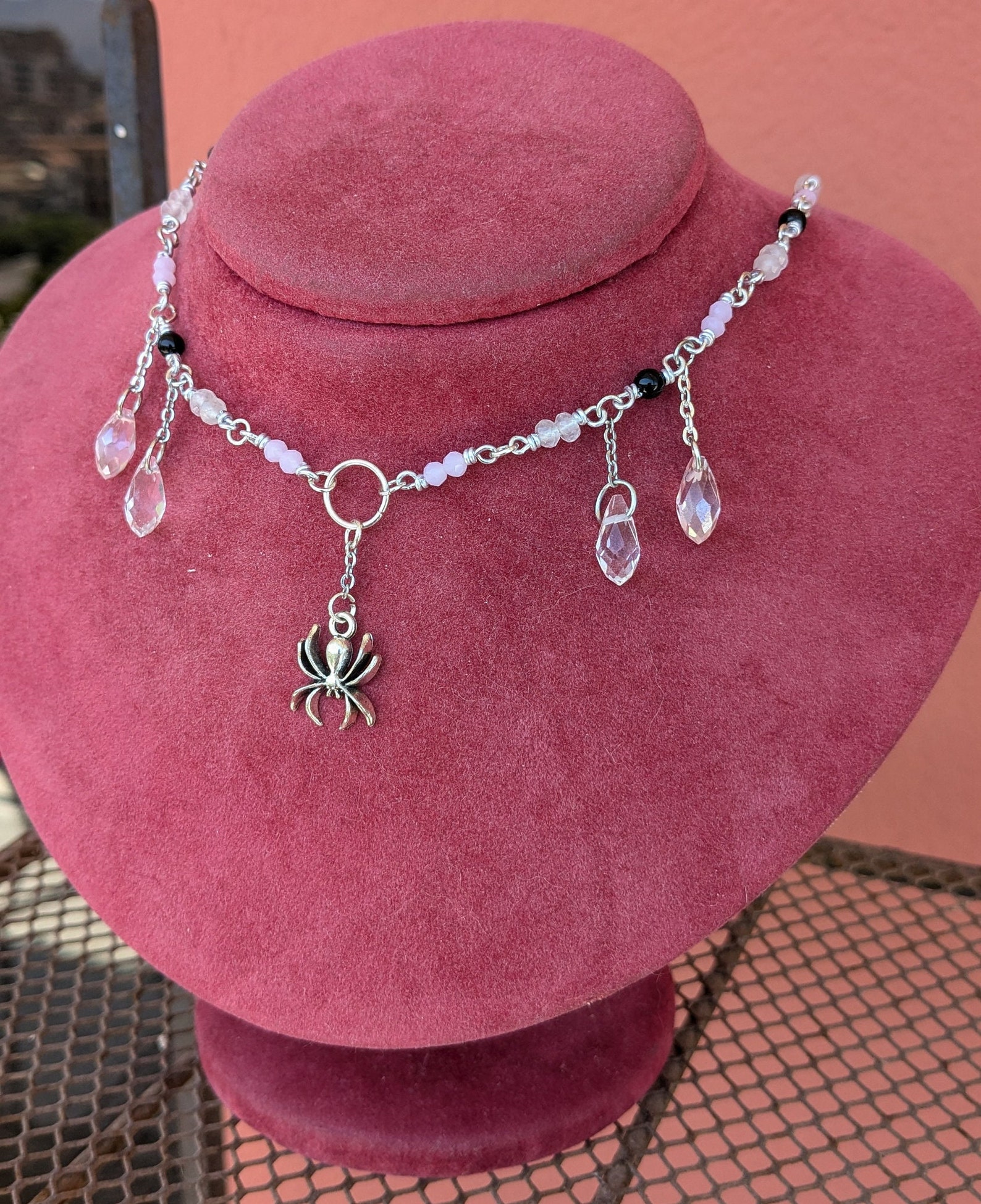 Choker Necklace Earrings Angel Dust Hotel Ragno - Etsy
