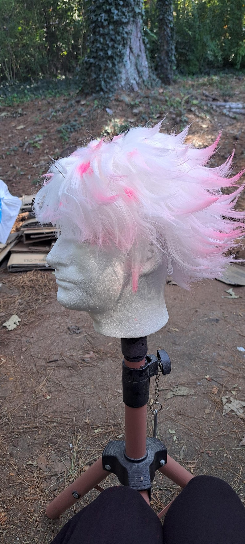 Angel Dust Inspired Cosplay Wig - Etsy