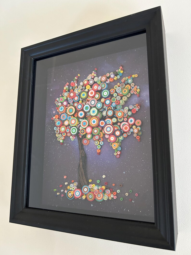 Handmade Quilled Paper Tree Art, Gift, Wall Decor, DIY Art, Quilled ...