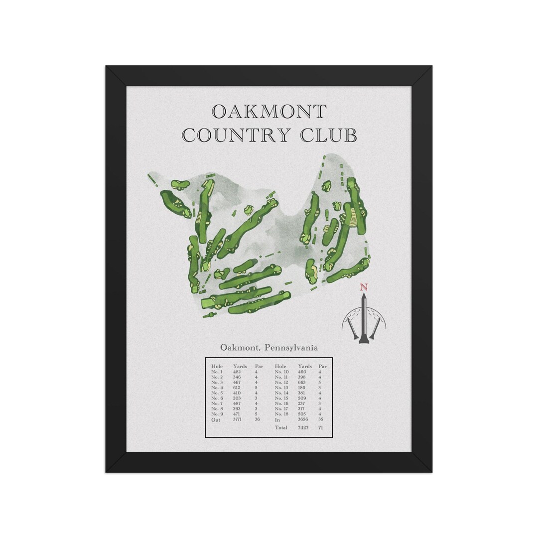 Oakmont Country Club, Pennsylvania - Golf Course Print - Etsy