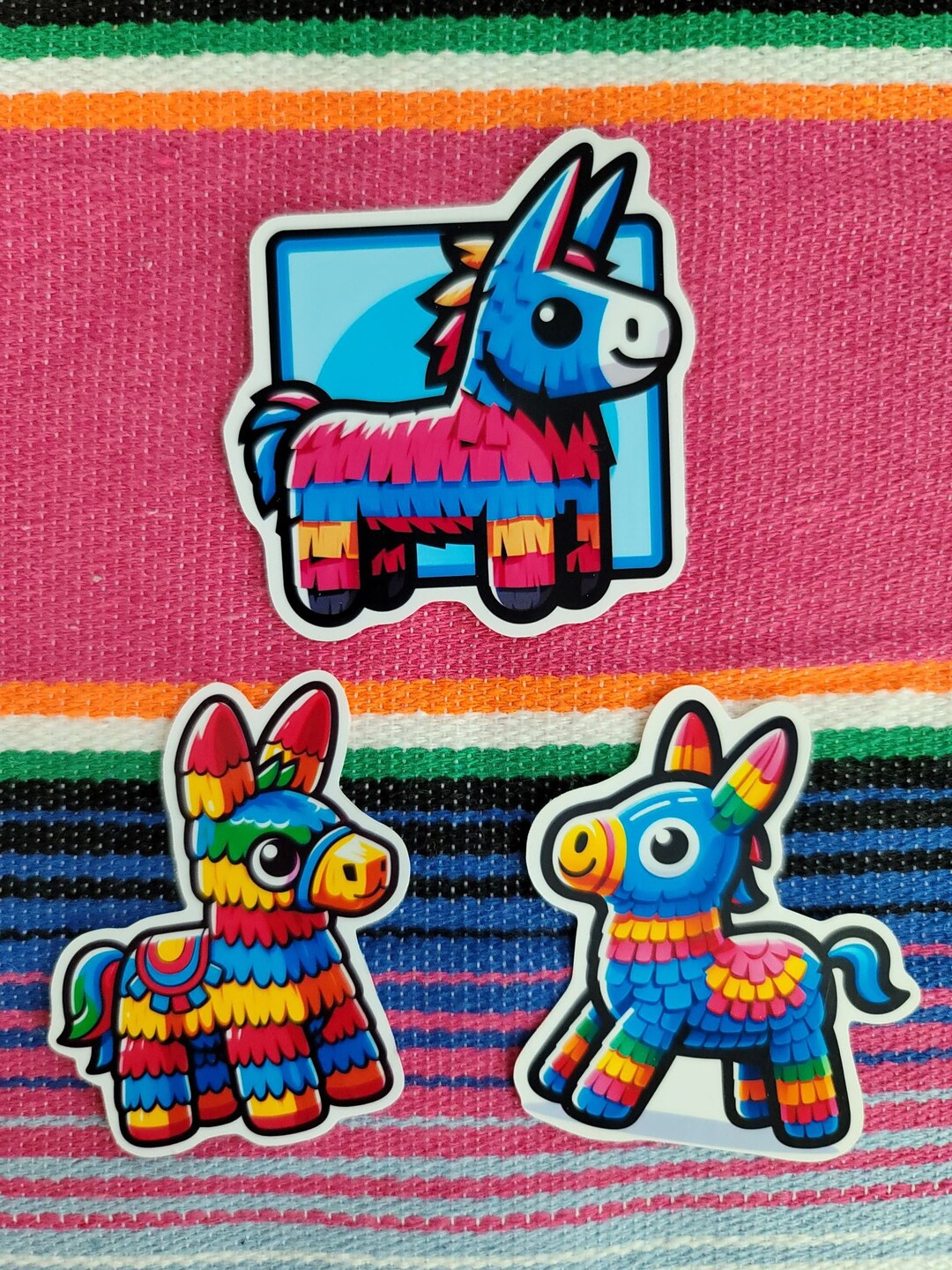 Piñata Stickers Set of 3 Original Pinata Stickers for Your Party ...